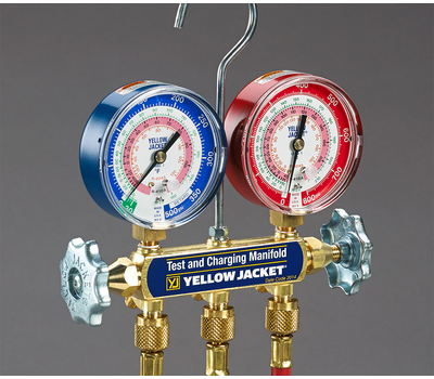2-Valve Air Conditioning Manifold with 3-1/8 in. Gauge | Winsupply