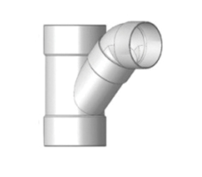 6 x 4 in. Hub PVC Combo Wye with 1/8 in. Bend | Winsupply