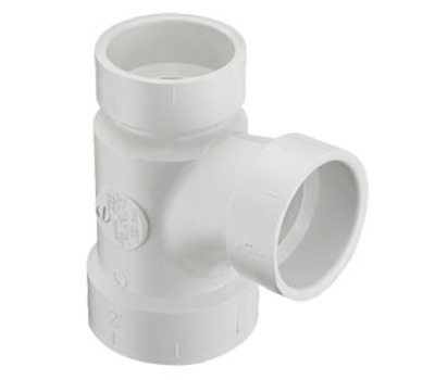 4 x 4 x 2 in. Hub PVC DWV Sanitary Reducing Tee | Winsupply