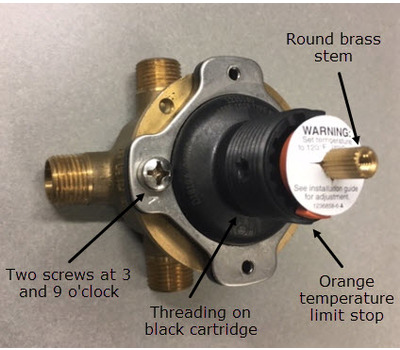 Rite-Temp Threaded Mixer Cap Retrofit Kit, Black | Winsupply