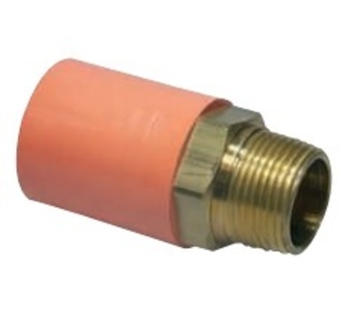 BlazeMaster 2 in. Grooved x Slip Orange CPVC Coupling Adapter | Winsupply