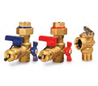 Flextron 3/4 in. PEX Barb Isolation Valve Kit for Tankless Water Heater ...