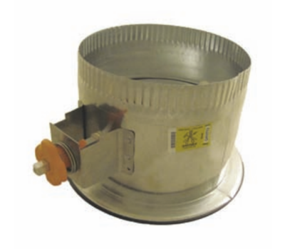 8 in. 24 Gauge G60 Galvanized Steel Press-On Collar with Heavy Duty ...