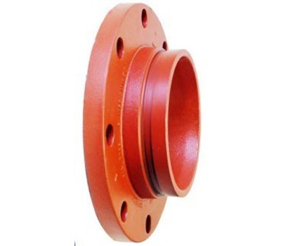 12 in. Grooved Orange Ductile Iron Flange Adapter | Winsupply
