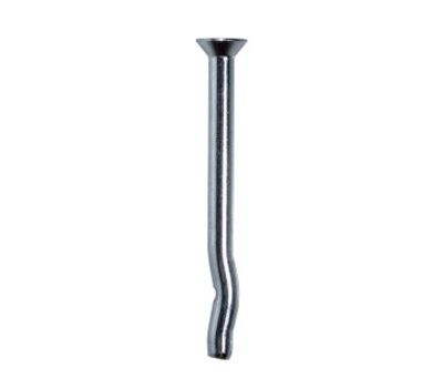 1/4 x 1-1/4 in. Carbon Steel Head Round Crimp Anchor, Zinc-Plated ...