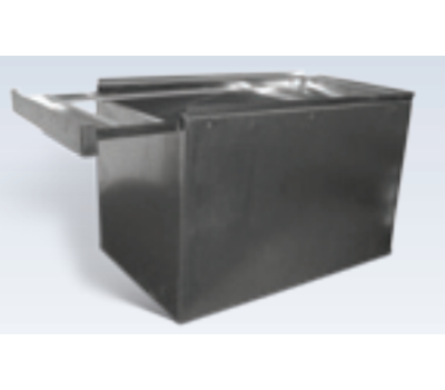 29 x 21 x 6 in. Galvanized 26 gauge Rectangle Open Top Furnace Box with ...