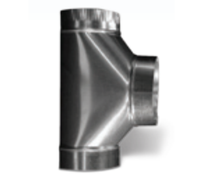 10 in. Flared Galvanized 26 Gauge Steel Duct Tee | Winsupply