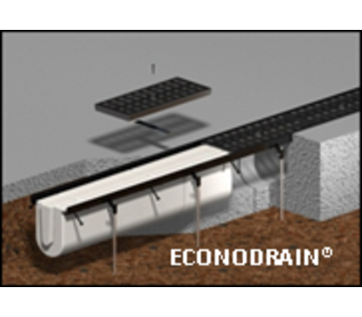 EconoDrain 5 in. x 8 ft. Expanded Polystyrene Foam Trench Drain Forming ...