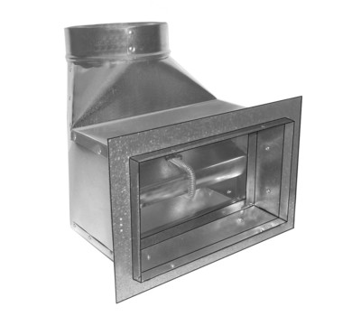 6 to 14 x 8 in. 30 Gauge Galvanized Steel 90-Degree Extension Boot with ...