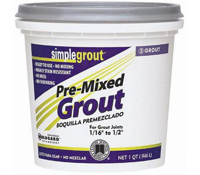 Pre-Mixed Tile Grout, White, 1 qt. | Winsupply