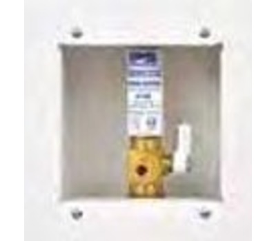 1/2 in Sweat Ice Maker Box, 1/4 Turn Valve with with Hammer Arrestor ...