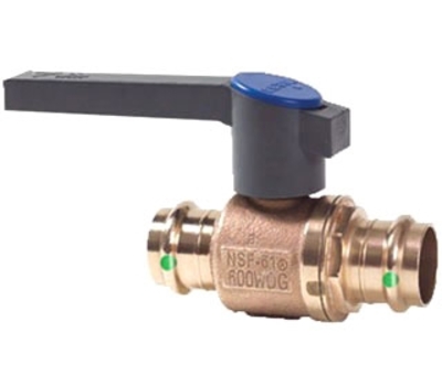 ProPress 1-1/4 in. Press x Press Bronze Ball Valve with Lever Handle ...
