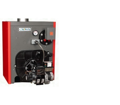 1 GPH 120000 BTU Output 3-Section Oil-Fired Hot Water Boiler with Coil ...