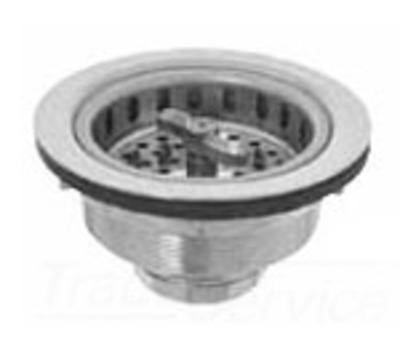 3-1/2 in. Spin-n-Lock Stainless Steel Basket Strainer, Chrome | Winsupply