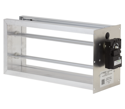 20 x 8 in. Mill Aluminum Side-Mount Auto Zone Damper with MP12M Plug-In ...