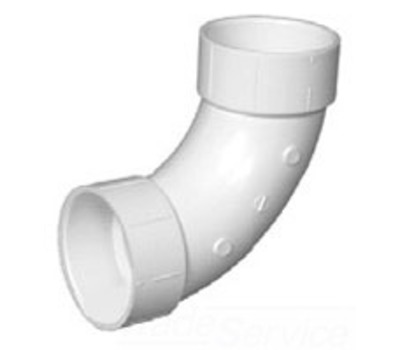 2 in. Hub x Hub PVC DWV 90-Degree Long Sweep Elbow | Winsupply