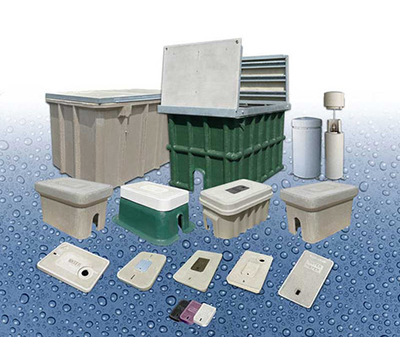 48 x 30 x 24 in. Fiberglass Meter Box and Cover Assembly | Winsupply