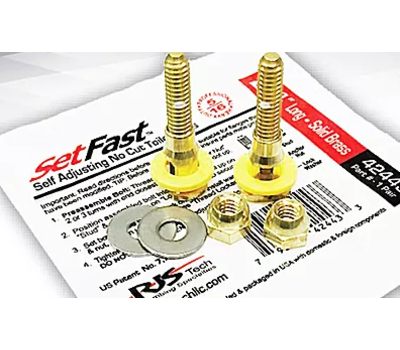 SetFast 5/16 x 2-1/4 in. Solid Brass Self Adjusting Closet Bolt | Winsupply