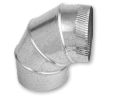 8 in. 26 Gauge Galvanized Steel Adjustable 90-Degree Elbow | Winsupply
