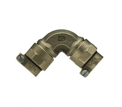 2 in. CTS Pack Joint x Pack Joint Cast Bronze Quarter Bend Union ...