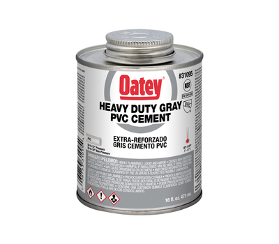 Heavy-Duty PVC Cement, Gray, 16 oz. | Winsupply