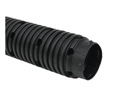 4 in. x 10 ft. HDPE Perforated 3-Hole 120-Degree Single Wall Muck ...