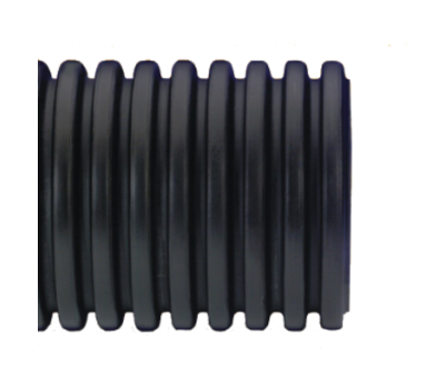 24 in. x 20 ft. Black HDPE Heavy-Duty Solid Single Wall Pipe | Winsupply