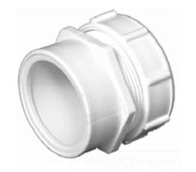 1-1/2 x 1-1/4 in. PVC Spigot x Slip Male Adapter with Washer and ...
