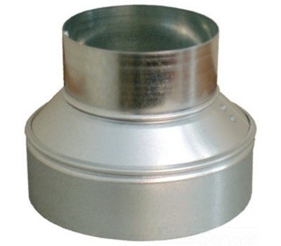 10 x 8 in. Galvanized Steel Tapered Reducer with No Crimp | Winsupply
