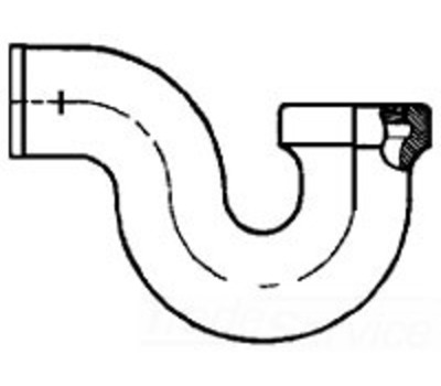 2 x 1-1/2 in. No Hub Cast Iron Tapped P-Trap | Winsupply