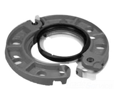 Vic-Flange 3 in. Black Ductile Iron Flange Adapter with EPDM Grade E ...