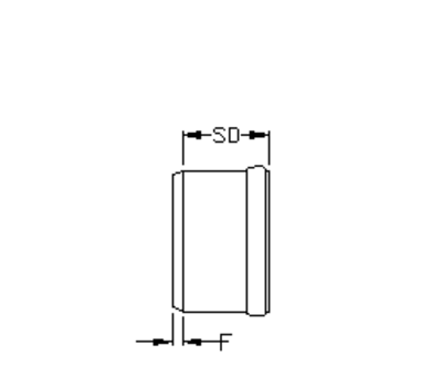 12 in. Type PSM PVC Gasketed Cap | Winsupply