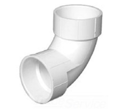 6 in. Hub x Hub PVC DWV Sanitary 90-Degree Elbow | Winsupply