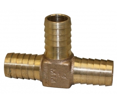 3/4 in. PEX Insert x PEX Insert x PEX Insert Bronze Equal Tee, Lead ...