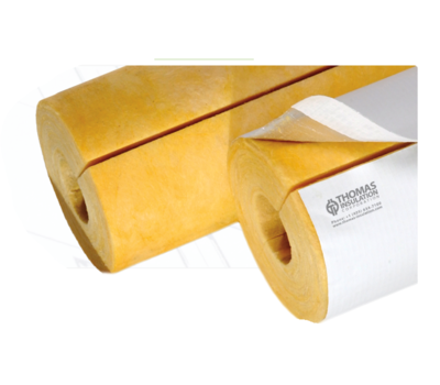 7/8 x 1/2 in. x 3 ft. ASJ Self-Sealing Fiberglass Pipe Insulation ...