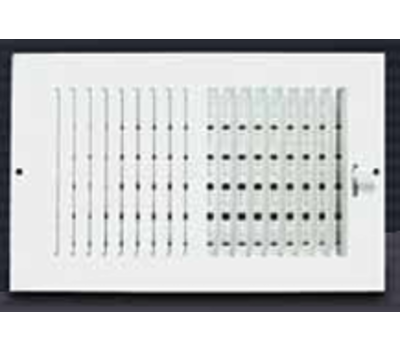 10 x 4 in. Steel 2-Way Sidewall/Ceiling Register, White | Winsupply