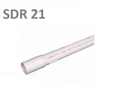 2 in. x 20 ft. SDR 21 PVC Bell End Pipe | Winsupply