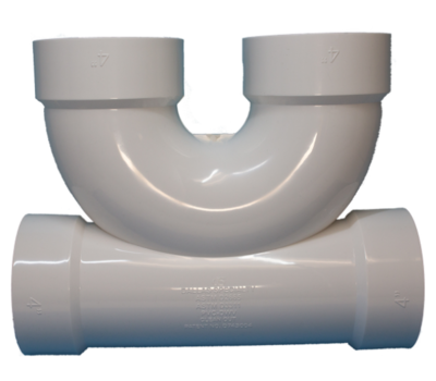 4 in. PVC DWV 2-Way Double Barrel Cleanout | Winsupply