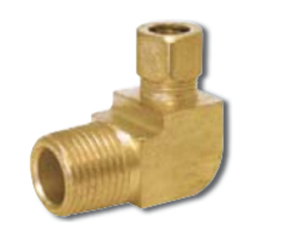 3/8 x 1/2 in. Compression x MNPT Brass Reducing Elbow | Winsupply