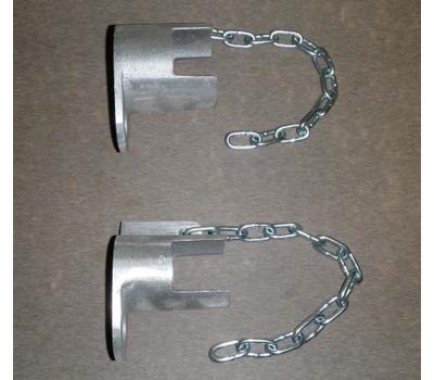 3/4 in. Cast Aluminum Curb Stop Locking Device with Chain for Meter ...