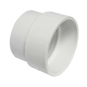 4 x 4 in. White PVC Transition Coupling for DWV Piping System | Winsupply
