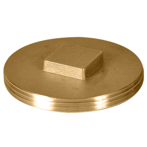 4 in. MNPT Brass Countersunk Cleanout Plug | Winsupply