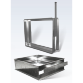 20 x 25 x 1 in. Galvanized Steel Filter Frame Box with Sliding Door ...