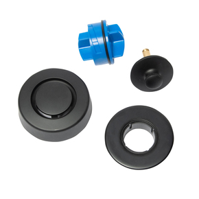True Blue Uni-Lift Bath Waste Trim Kit, Matte Black | Winsupply