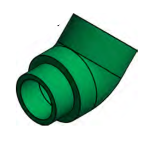 1 in. Socket Fusion x Socket Fusion PP-RCT Mechanical 45-degree Street ...