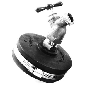 2 in. Synthetic Rubber Fill Test Drain Cap with Hose Bibb | Winsupply