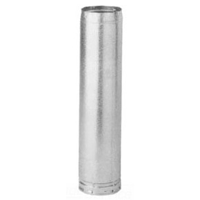 4 in. x 4 ft. Snaplock 26 Gauge Galvanized Steel Double Wall Round Vent ...