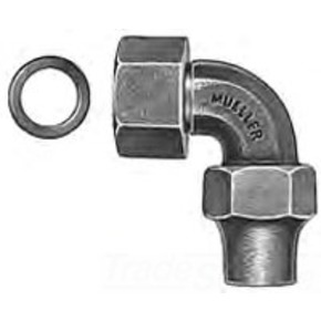 1 in. Swivel Nut with Female Sweat Flare Thread x Sweat Flare Nut Cast ...