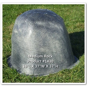Fiberglass Medium Rock Well Cover | Winsupply