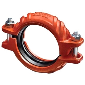 QuickVic 5 in. Grooved Orange Ductile Iron Rigid Coupling, Style #107N ...